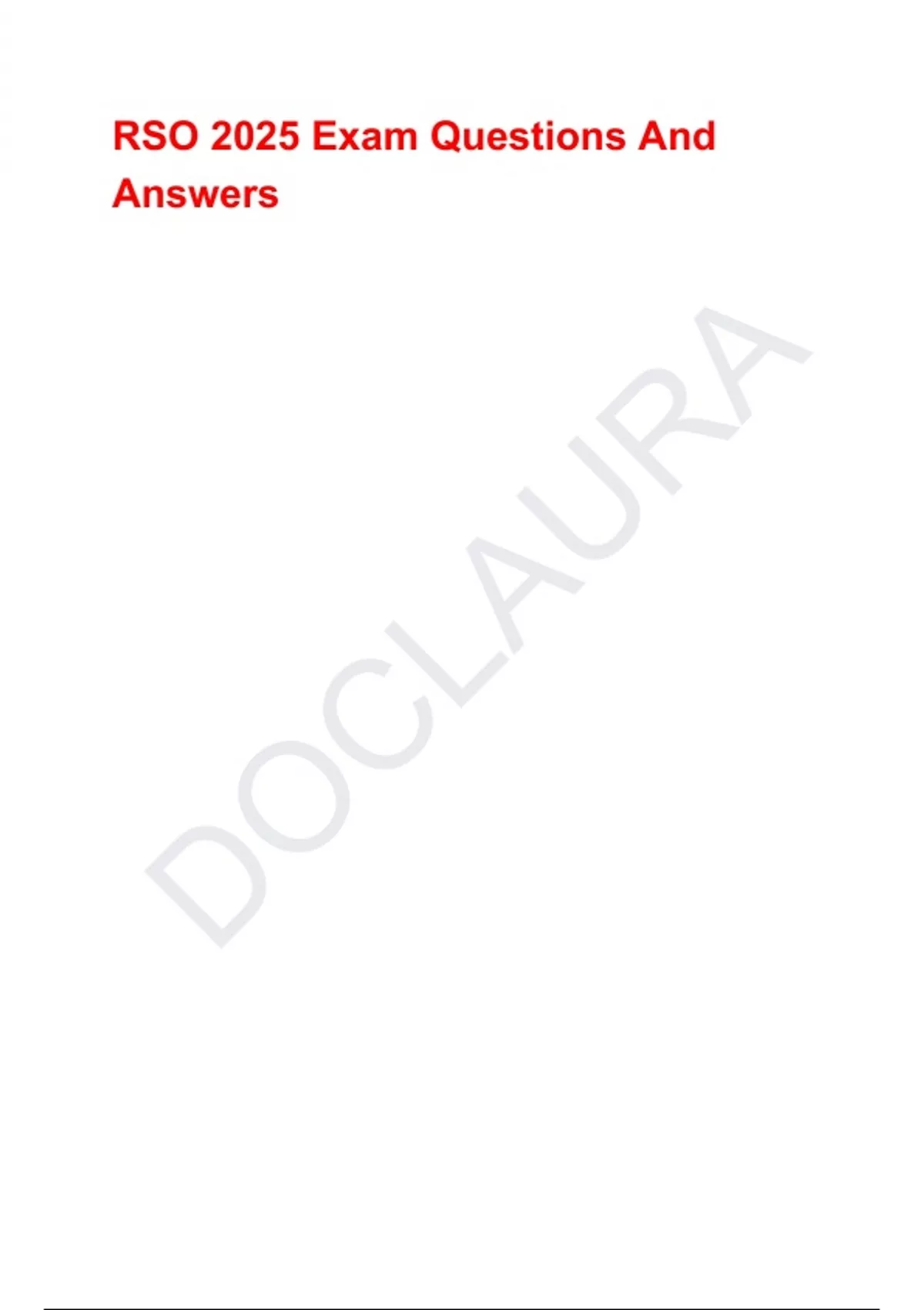 RSO 2025 Exam Questions And Answers - Range Safety - Stuvia US