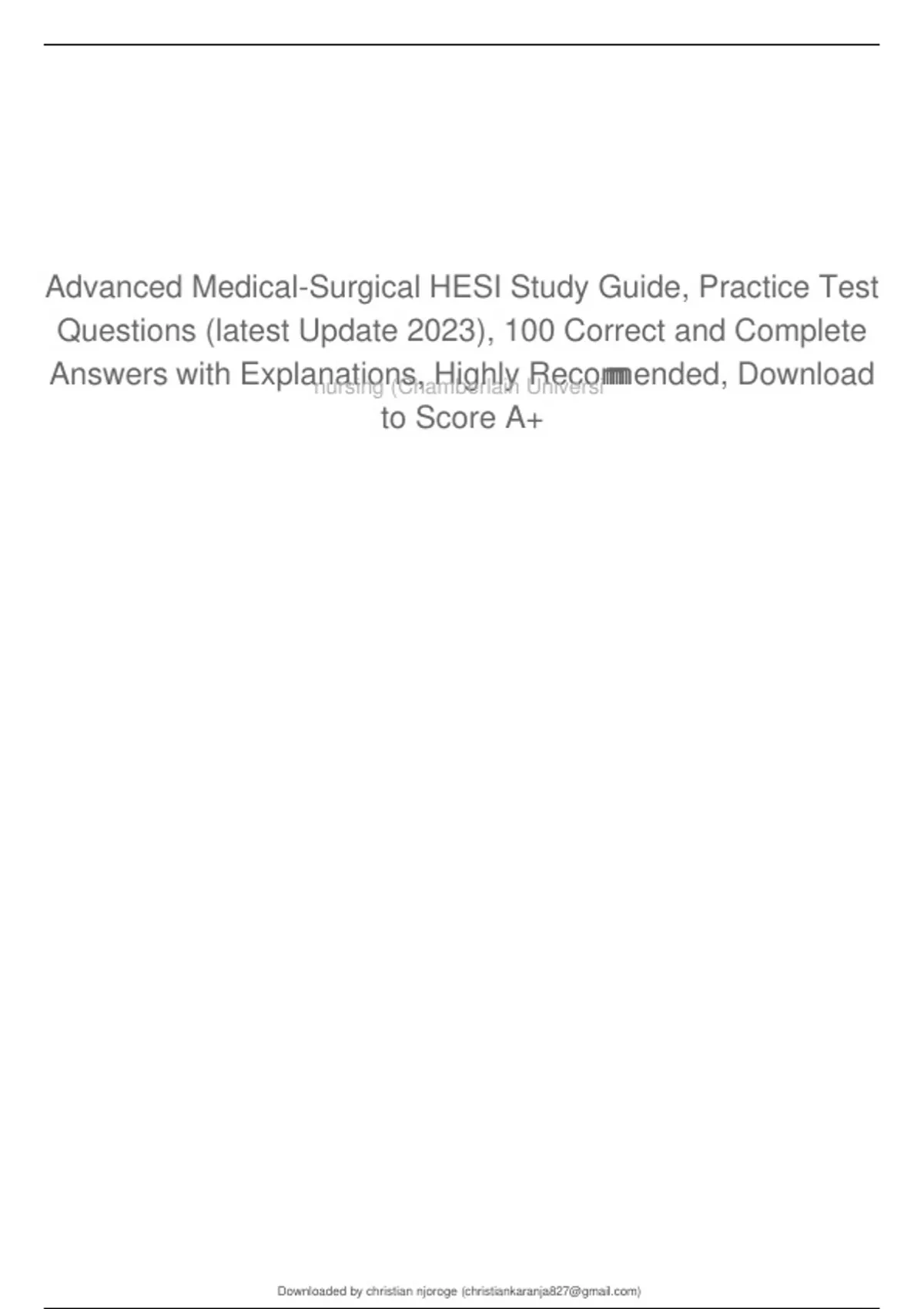 Advanced medical surgical hesi study-guide practice test questions ...