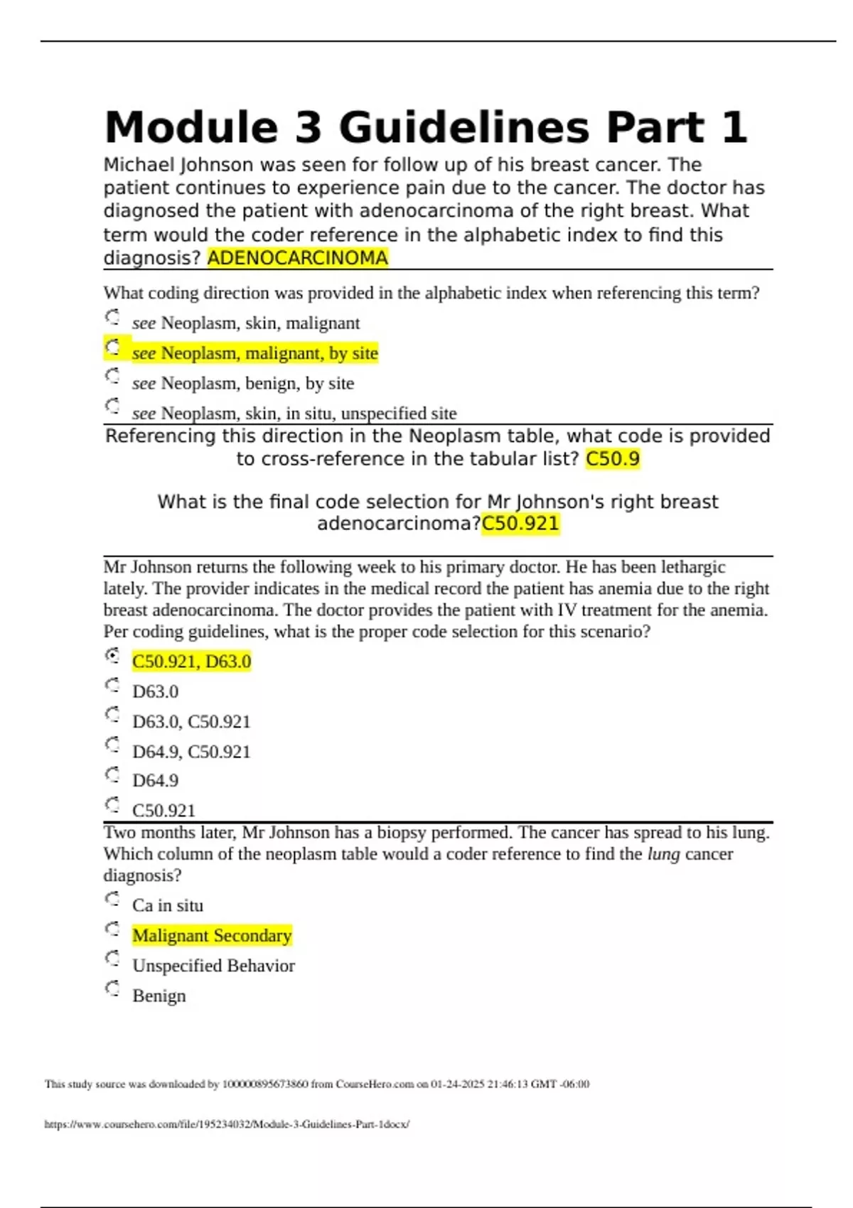 HIT 205 Module 3 Guidelines Part 1 (100 out of 100) Latest Update - HIT ...