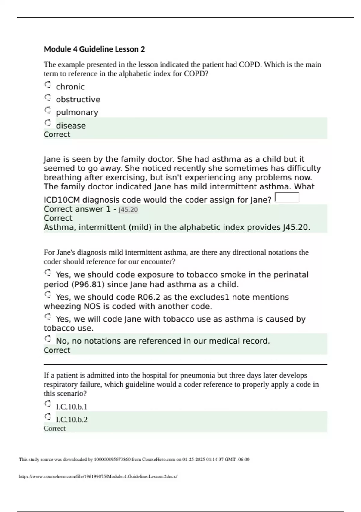 HIT 205 Module 4 Guideline Lesson 2 (100 out of 100) Questions and ...