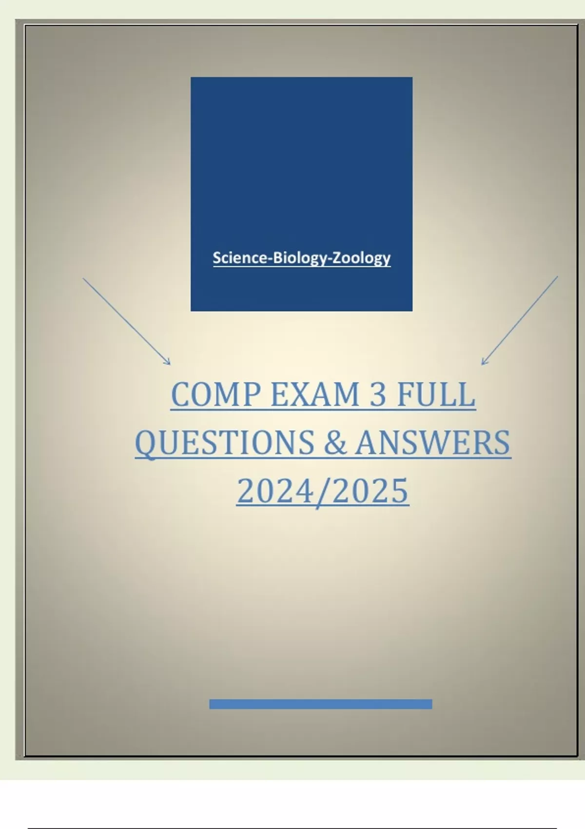 COMP EXAM 3 FULL QUESTIONS & ANSWERS 2024/2025 - Science-Biology ...