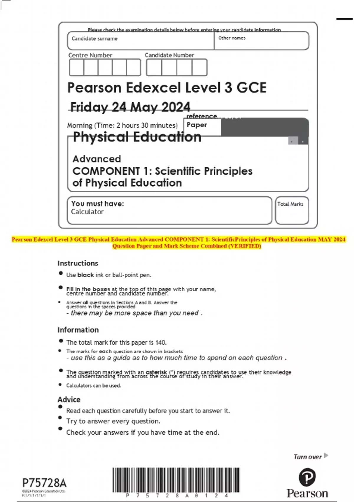 AQA GCSE MEDIA STUDIES Paper 1 Media One MAY 2024 Question Paper and ...