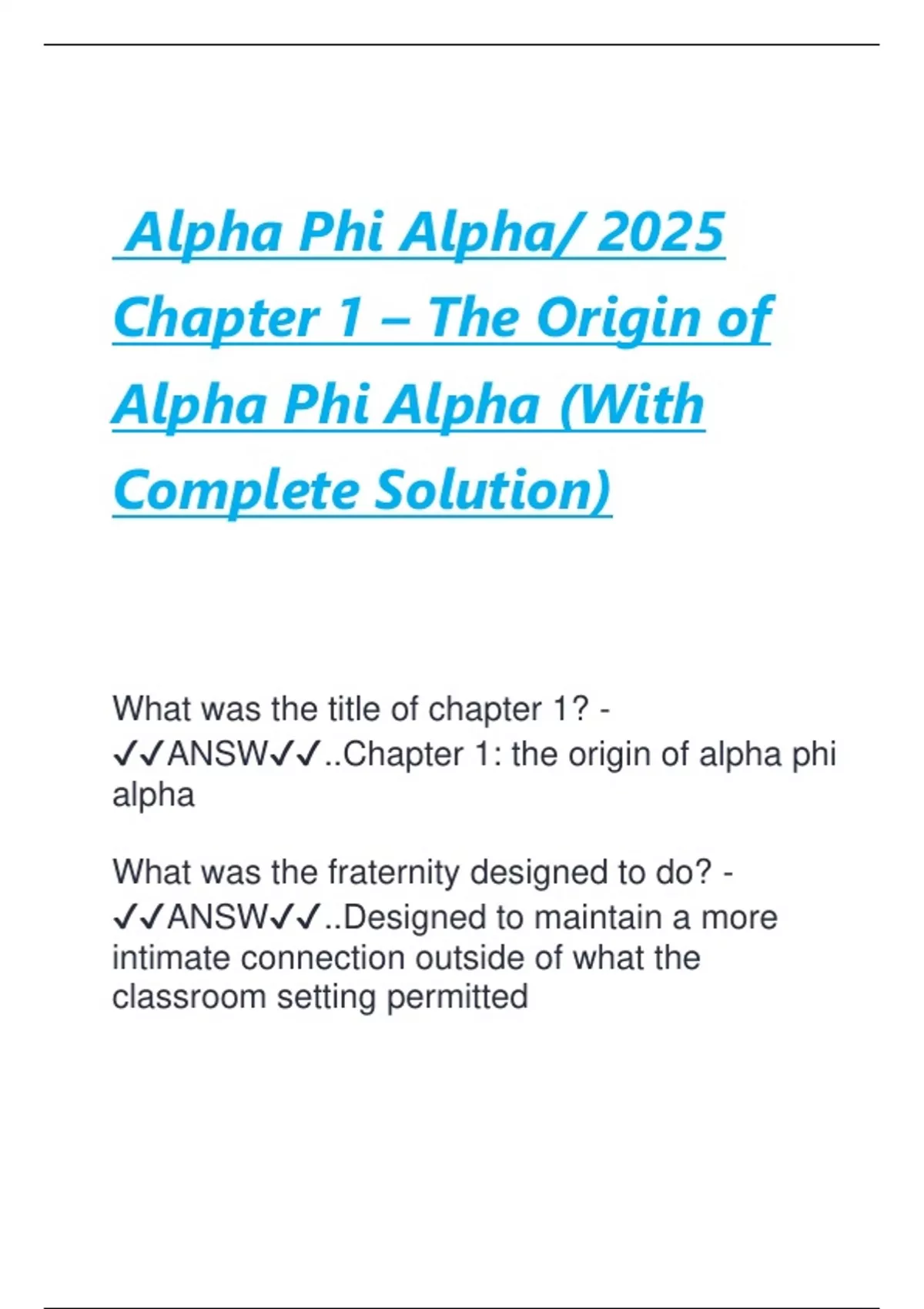 Alpha Phi Alpha/ 2025 Chapter 1 – The Origin of Alpha Phi Alpha (With ...