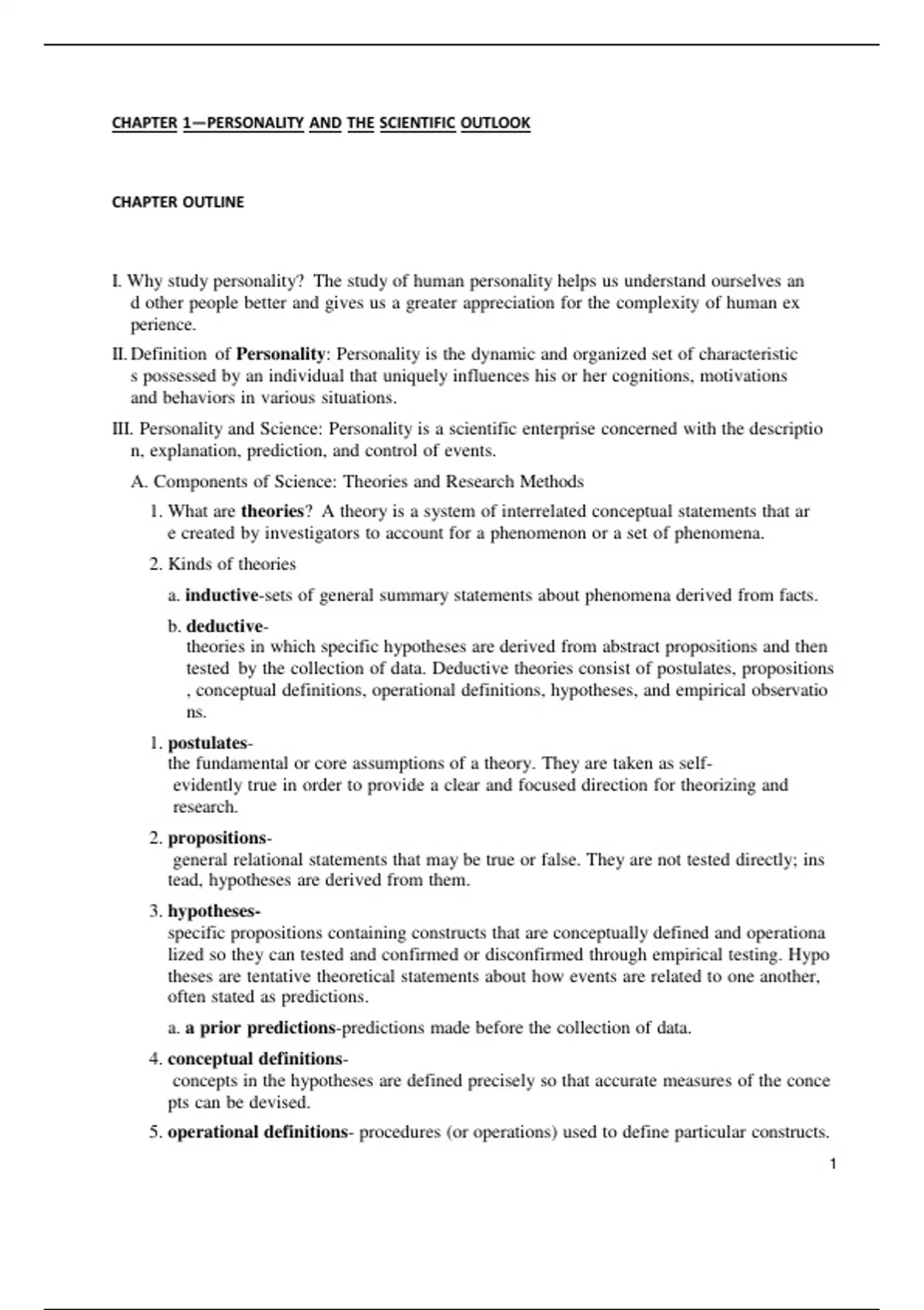 Test Bank for Theories of Personality, 12th Edition by Duane P. Schultz ...