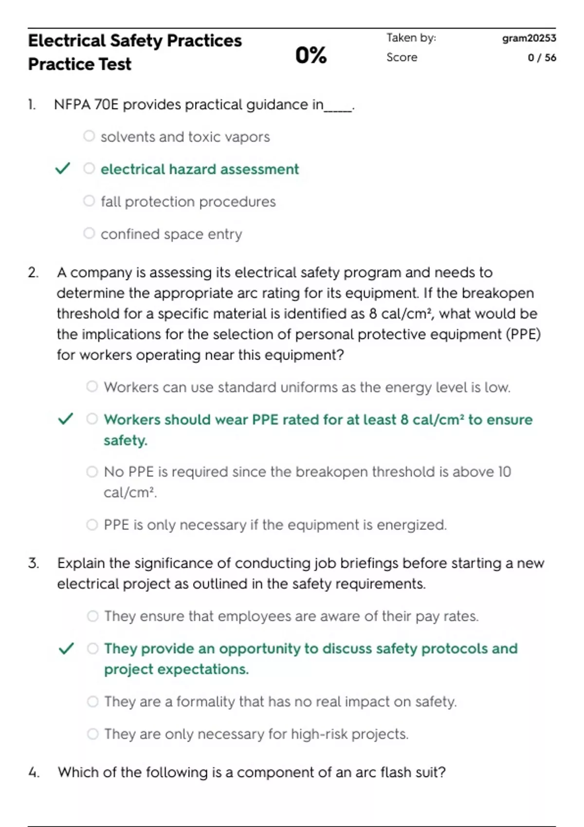 NFPA 70E ELECTRICAL SAFETY EXAM 2025 WITH ACCURATE SOLUTIONS - NFPA 70E ...