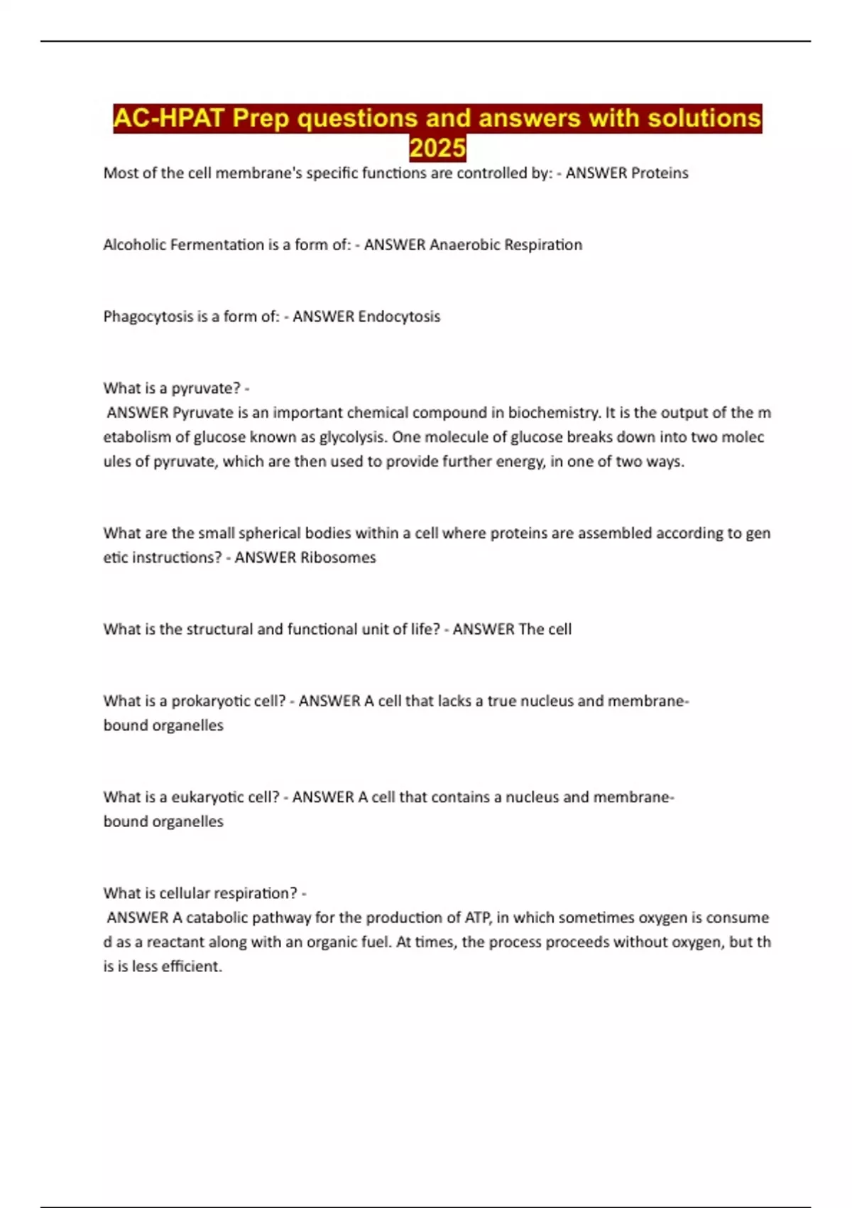 AC-HPAT Chemistry questions and answers with solutions 2025 - AC-HPAT ...
