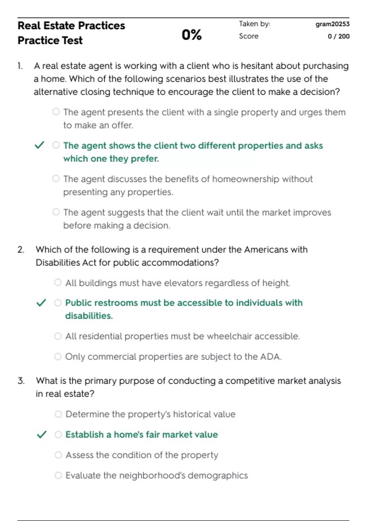 COLIBRI REAL ESTATE EXAM 2025 | 200 QUESTIONS WITH ACCURATE ANSWERS ...