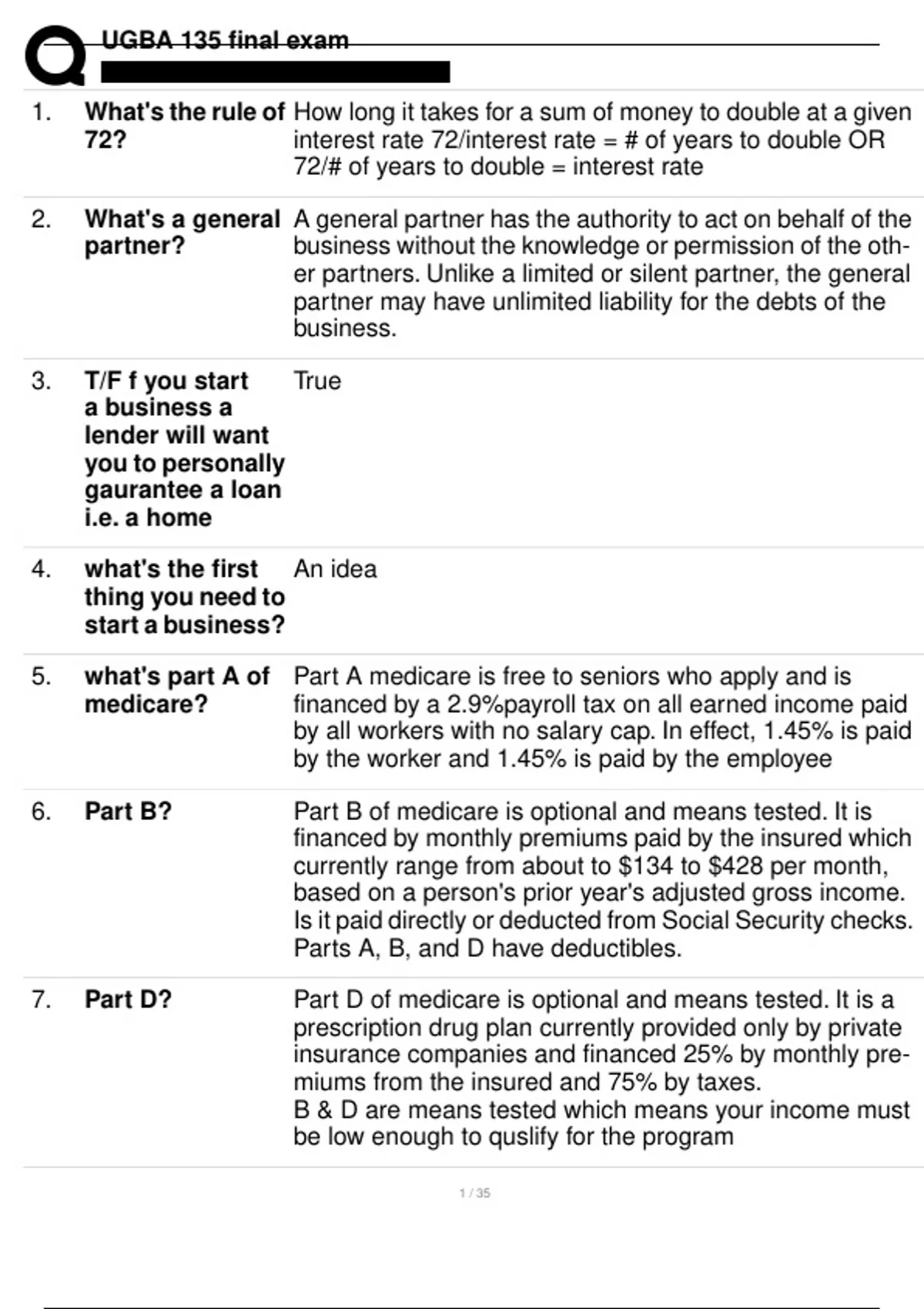 UGBA 135 final exam (2025)Actual Exam Test|COMPLETE QUESTIONS WITH ...