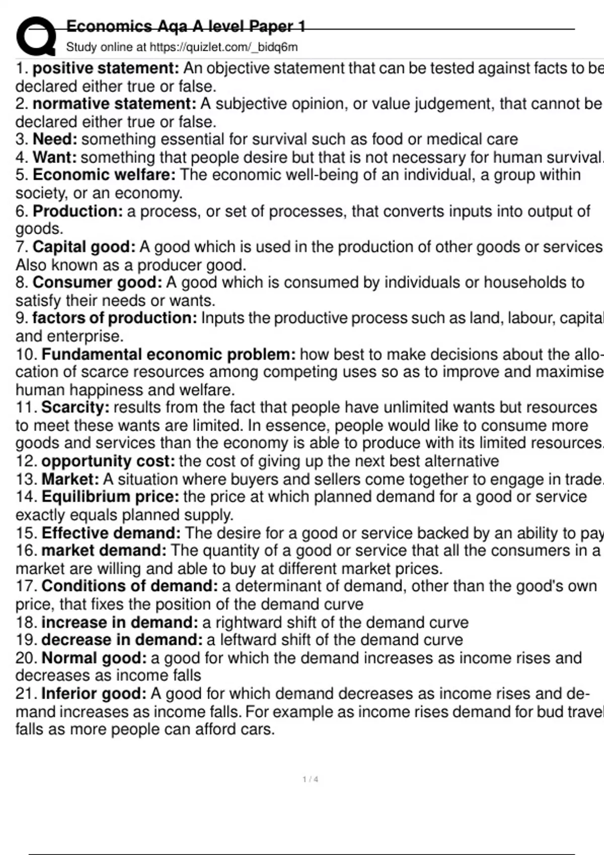 Aqa a level economics paper 1 june 2024 final mark scheme - AQA ...