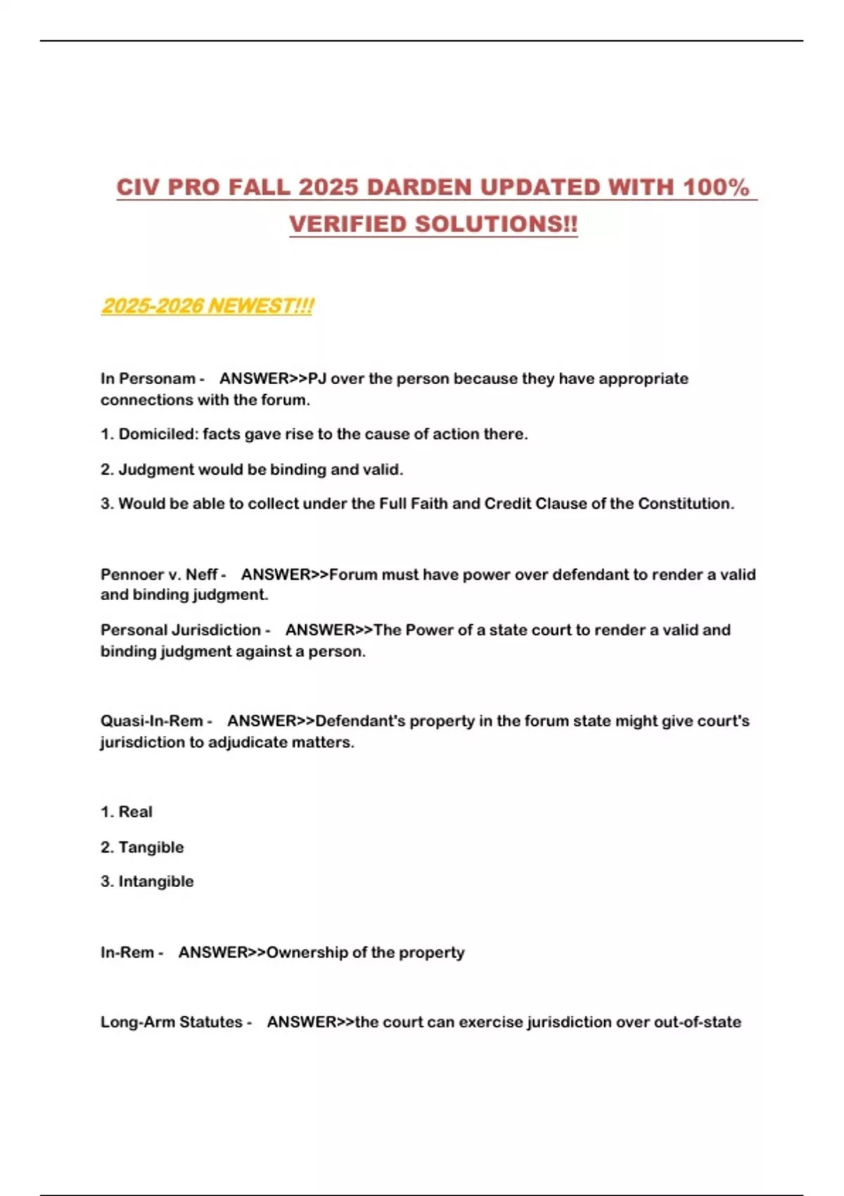 CIV PRO FALL 2025 DARDEN UPDATED WITH 100% VERIFIED SOLUTIONS!! - CIV ...