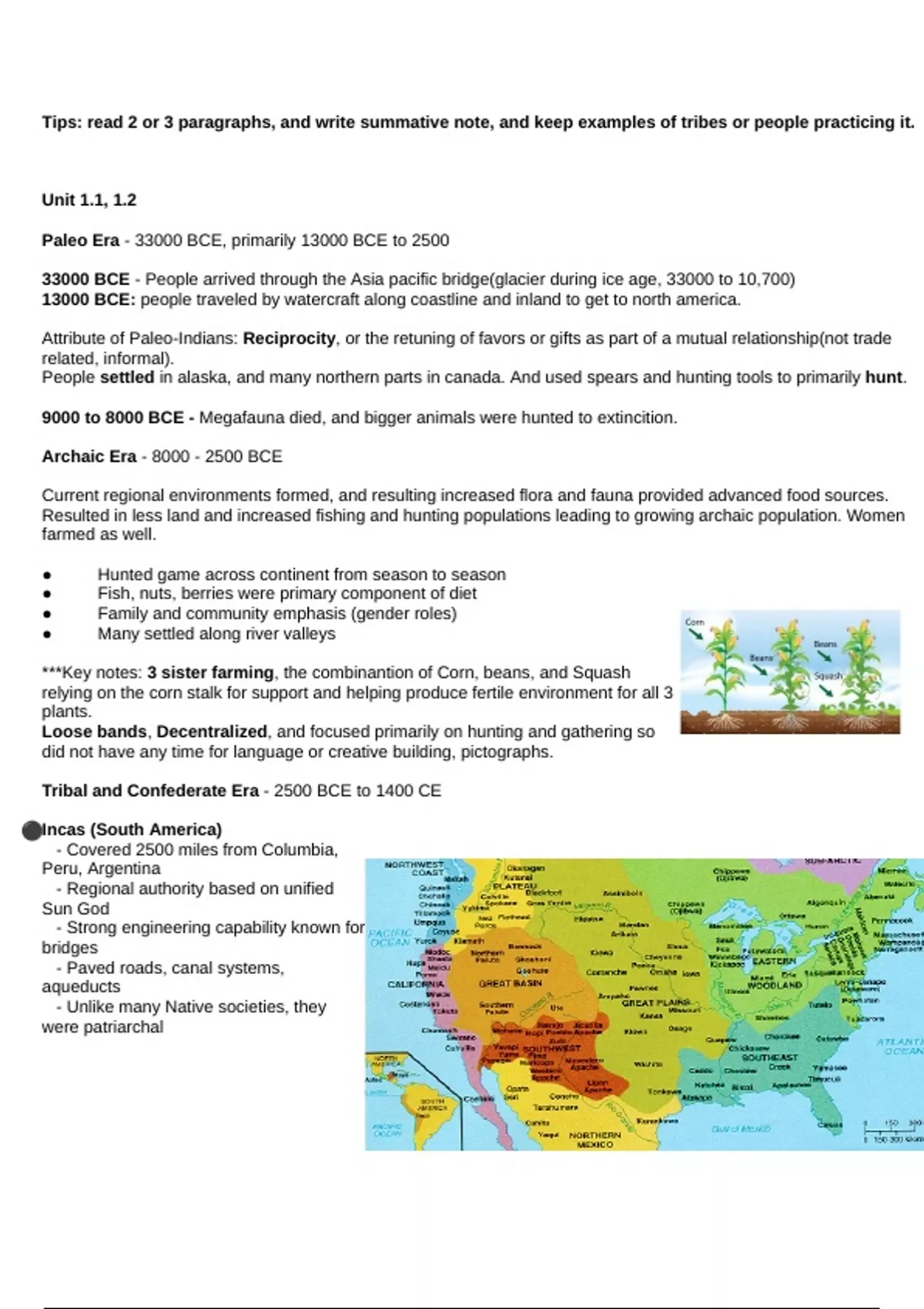 Summary First semester(Chapters 1-15 of the Enduring vision textbook ...