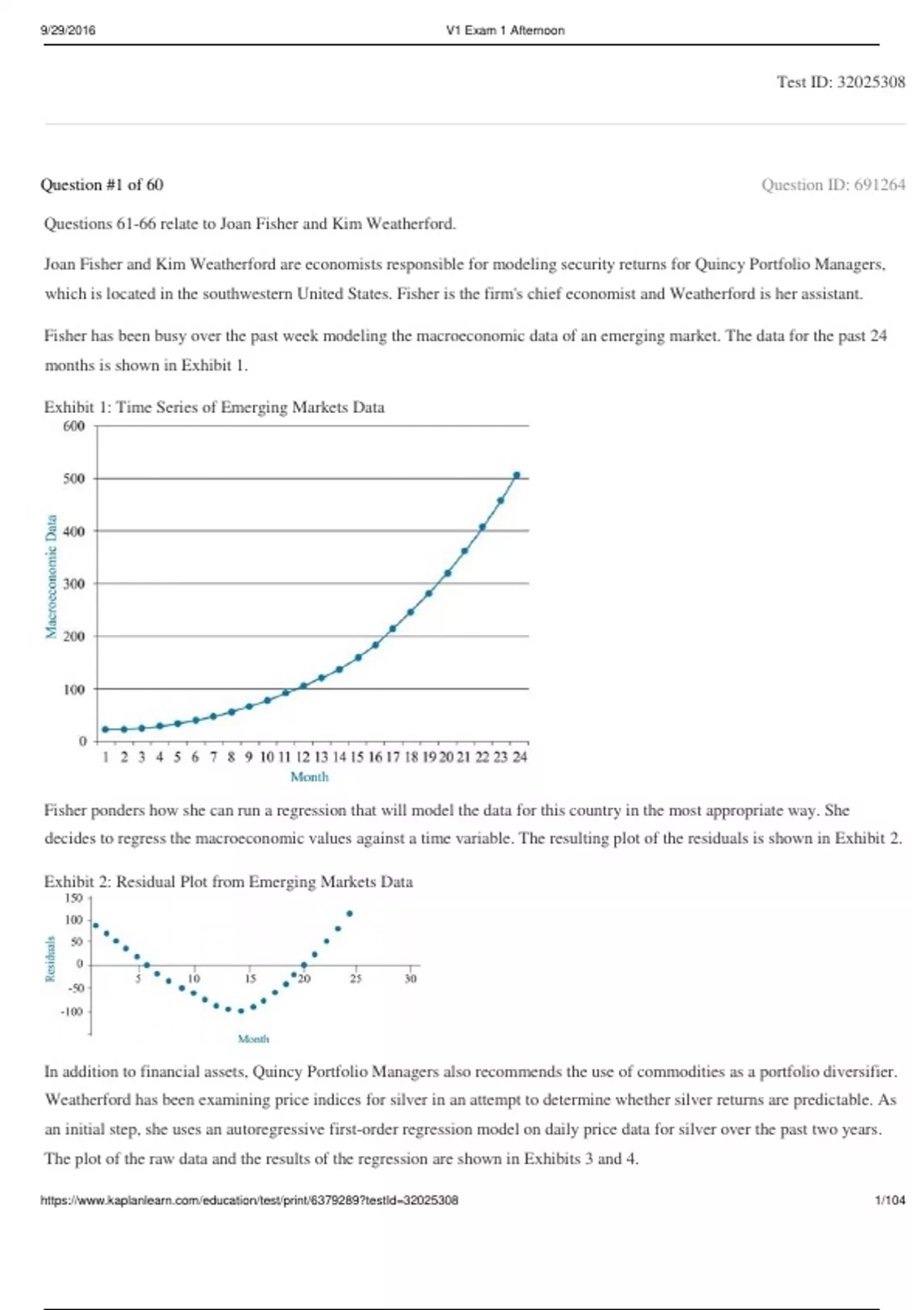 TeFinancial Econometrics Test Bank | Solved Practice Questions for CFA ...
