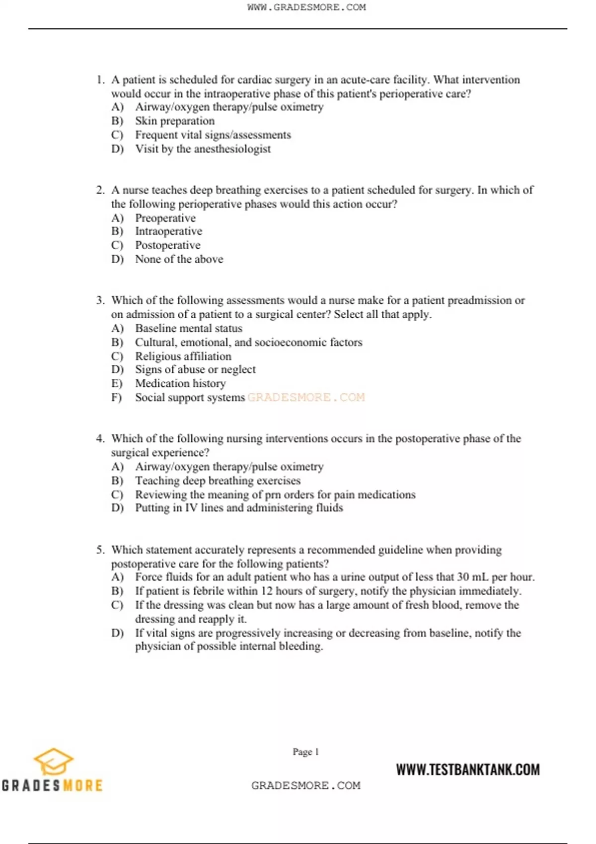 Taylor's Clinical Nursing Skills Test Bank Ch 6 - RN- Nursing - Stuvia US