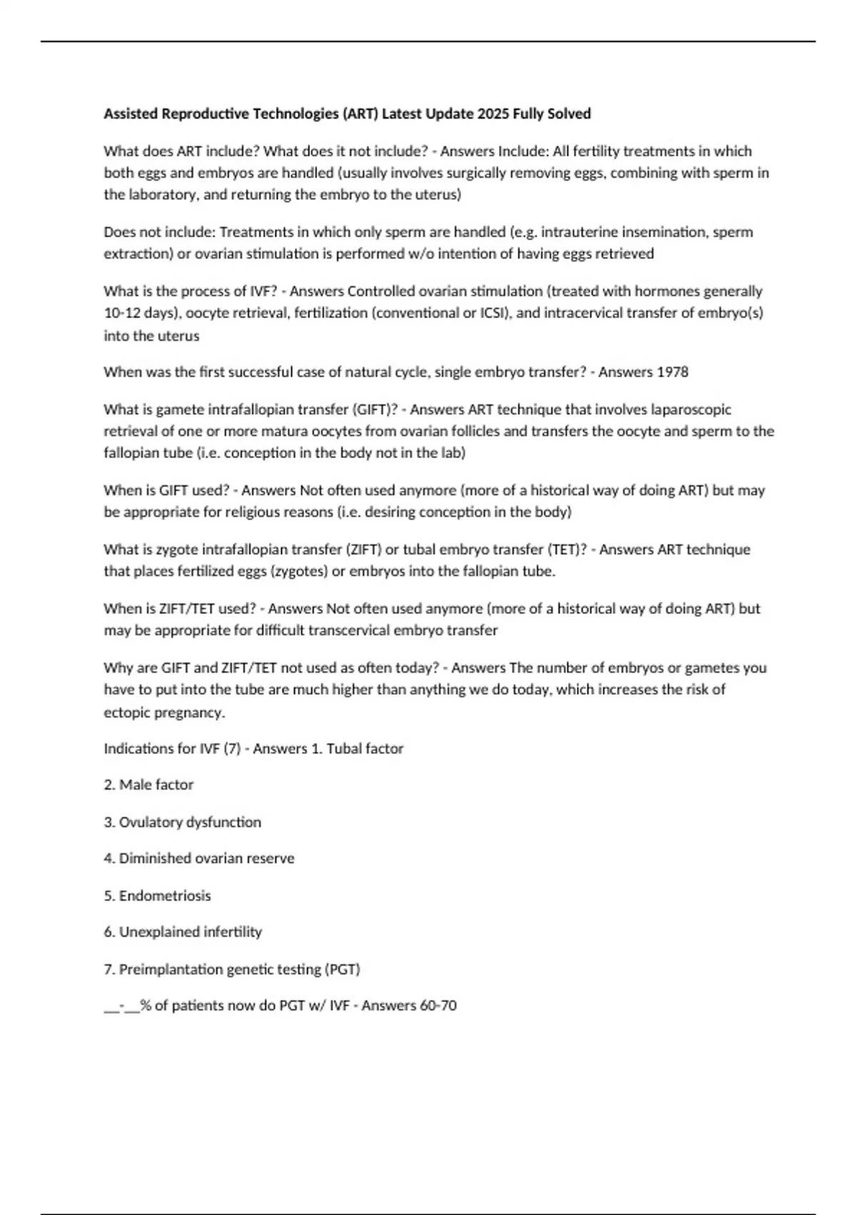 Assisted Reproductive Technologies (ART) Latest Update 2025 Fully ...