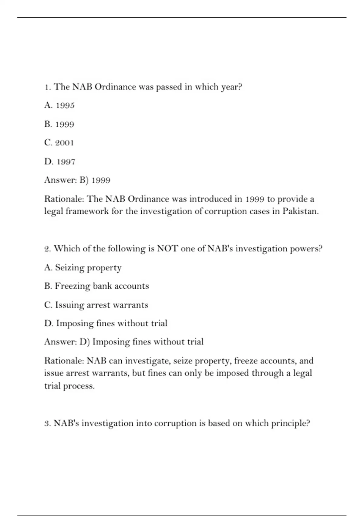 "Verified NHA NAB Exam Questions with Complete Answers & Explanations ...