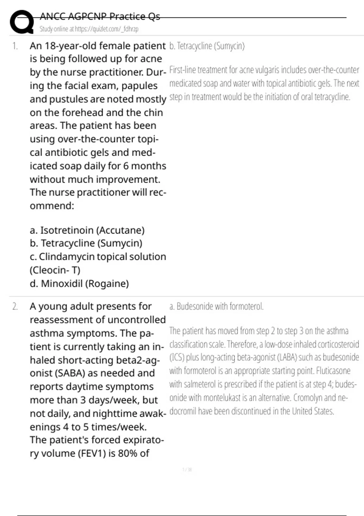 ANCC AGPCNP certification exam test bank| 2025 100% CORRECT ANSWERS ...