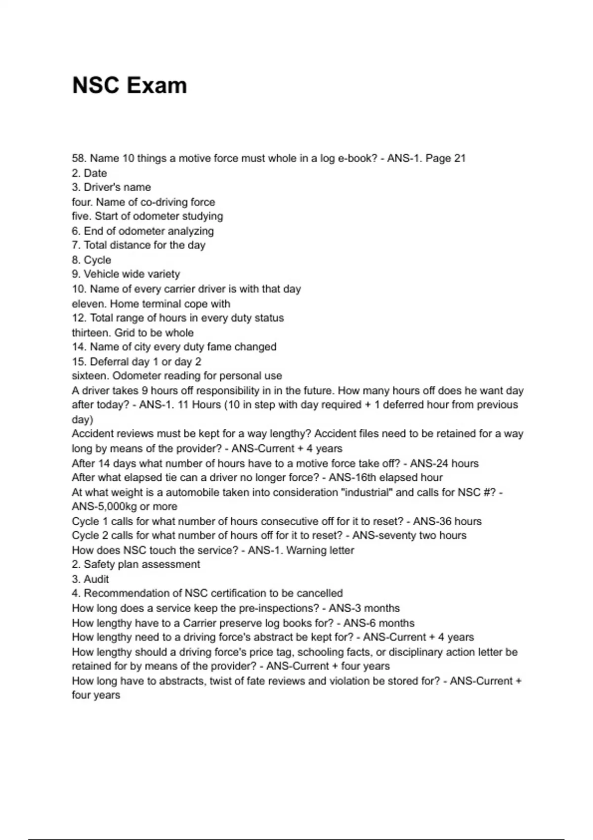 NSC Exam NEWEST 2025/2026 ACTUAL EXAM COMPLETE QUESTIONS AND CORRECT ...