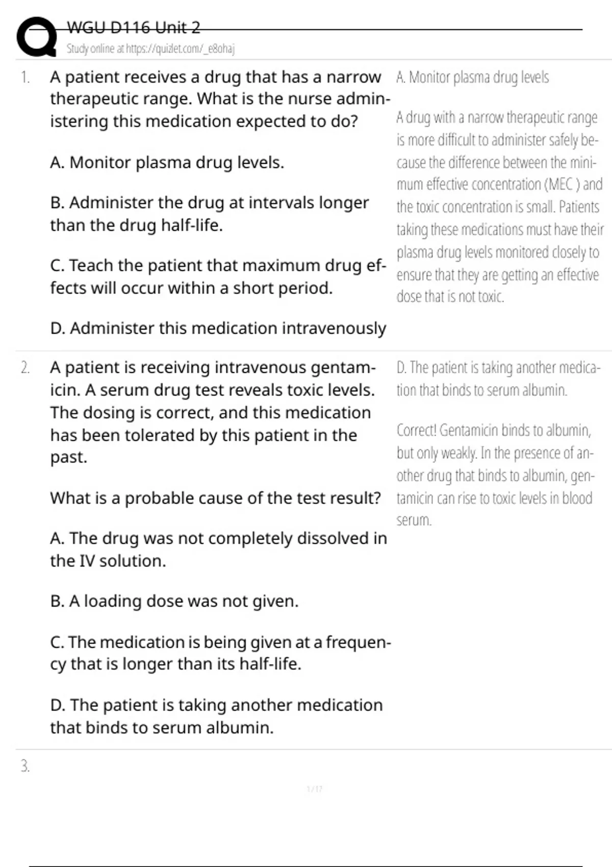 WGU D116 Unit 2 practice test with answers|2025 UPDATED VERSION| 100% ...