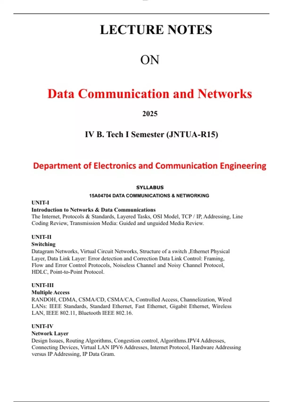 Data Communication and Networksdata-communication-and-networking-notes ...