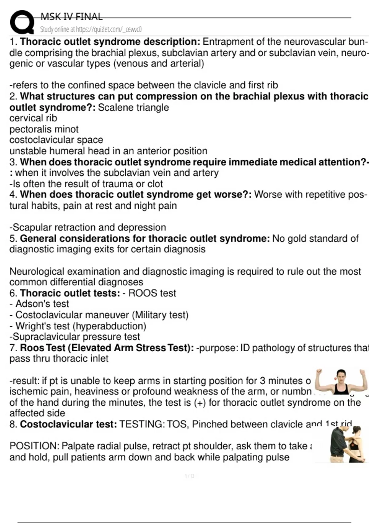 MSK IV – ACTUAL FINAL Exam | COMPLETE QUESTIONS WITH 100% ACCURATE ...