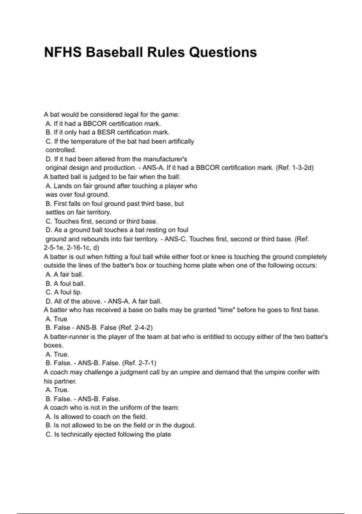 NFHS Basketball Rules Test 2025/2026 Questions with Correct Answers ...
