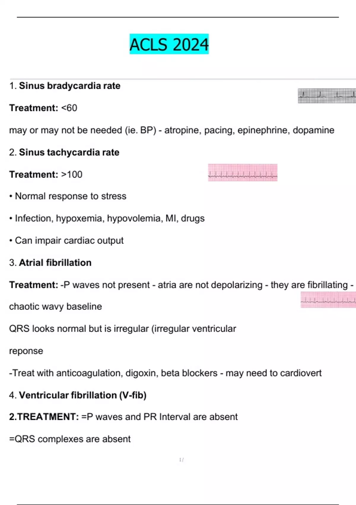 ACLS Final Exam Questions and Answers(2025/2026) - ACLS - Stuvia US