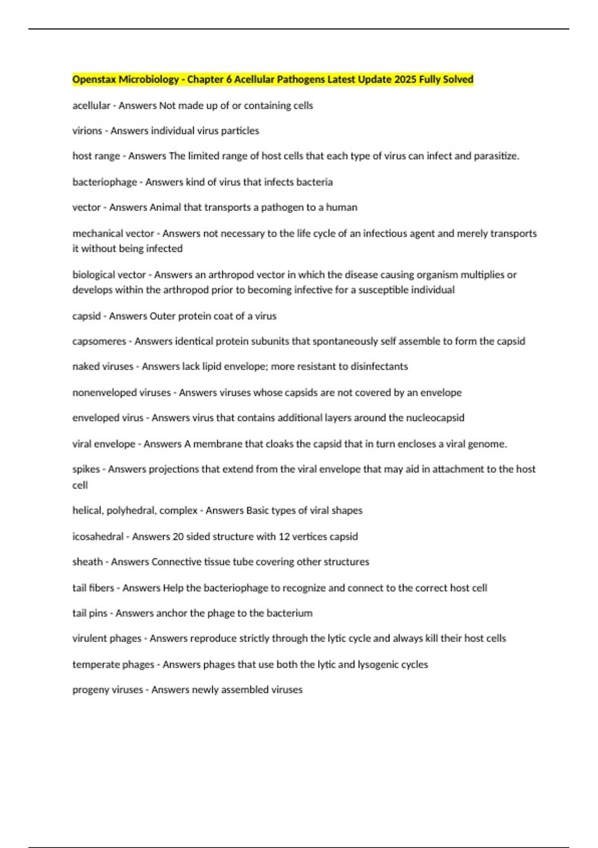 Openstax Microbiology - Chapter 6 Acellular Pathogens Latest Update ...
