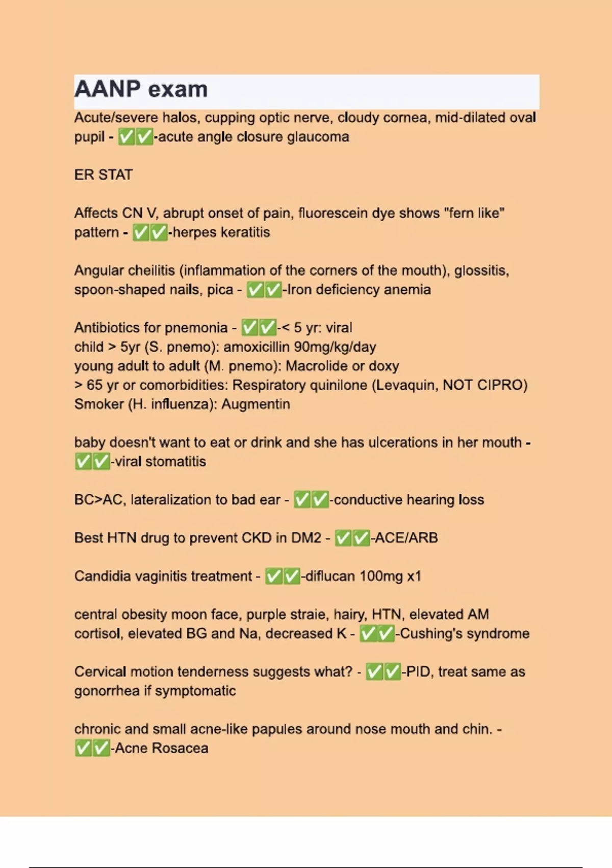 AANP/ AANP EXAM Questions and Answers Latest 2025/ 2026 Update Graded ...