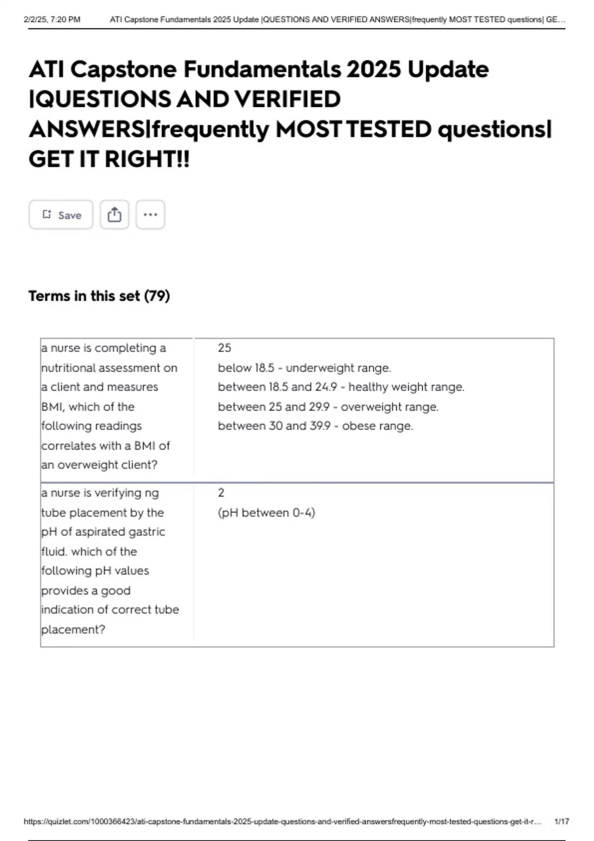ATI Capstone Fundamentals 2025 Update |QUESTIONS AND VERIFIED ANSWERS ...