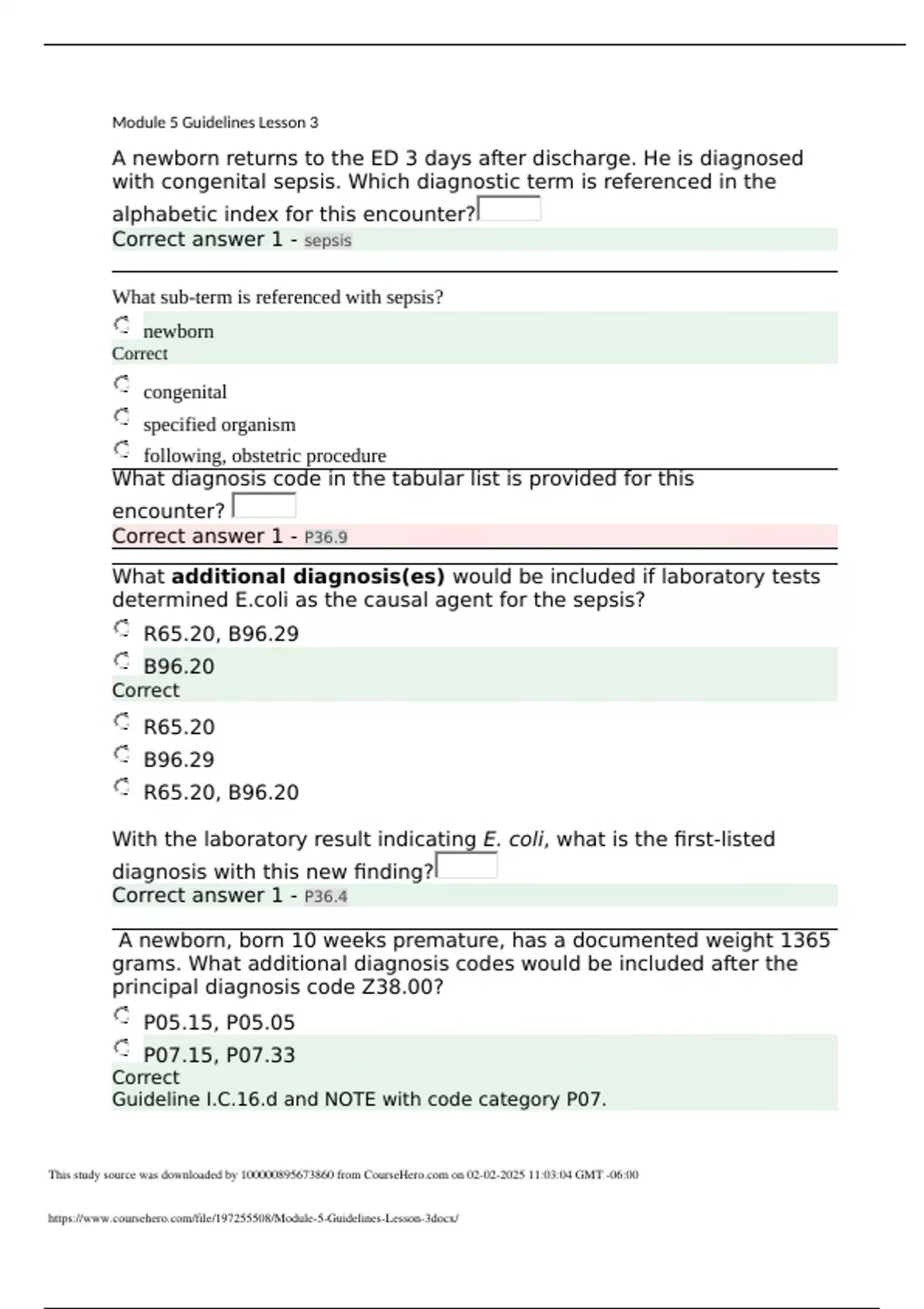HIT-205 Module 5 Guidelines Lesson 3 (100 OUT OF 100) Questions and ...