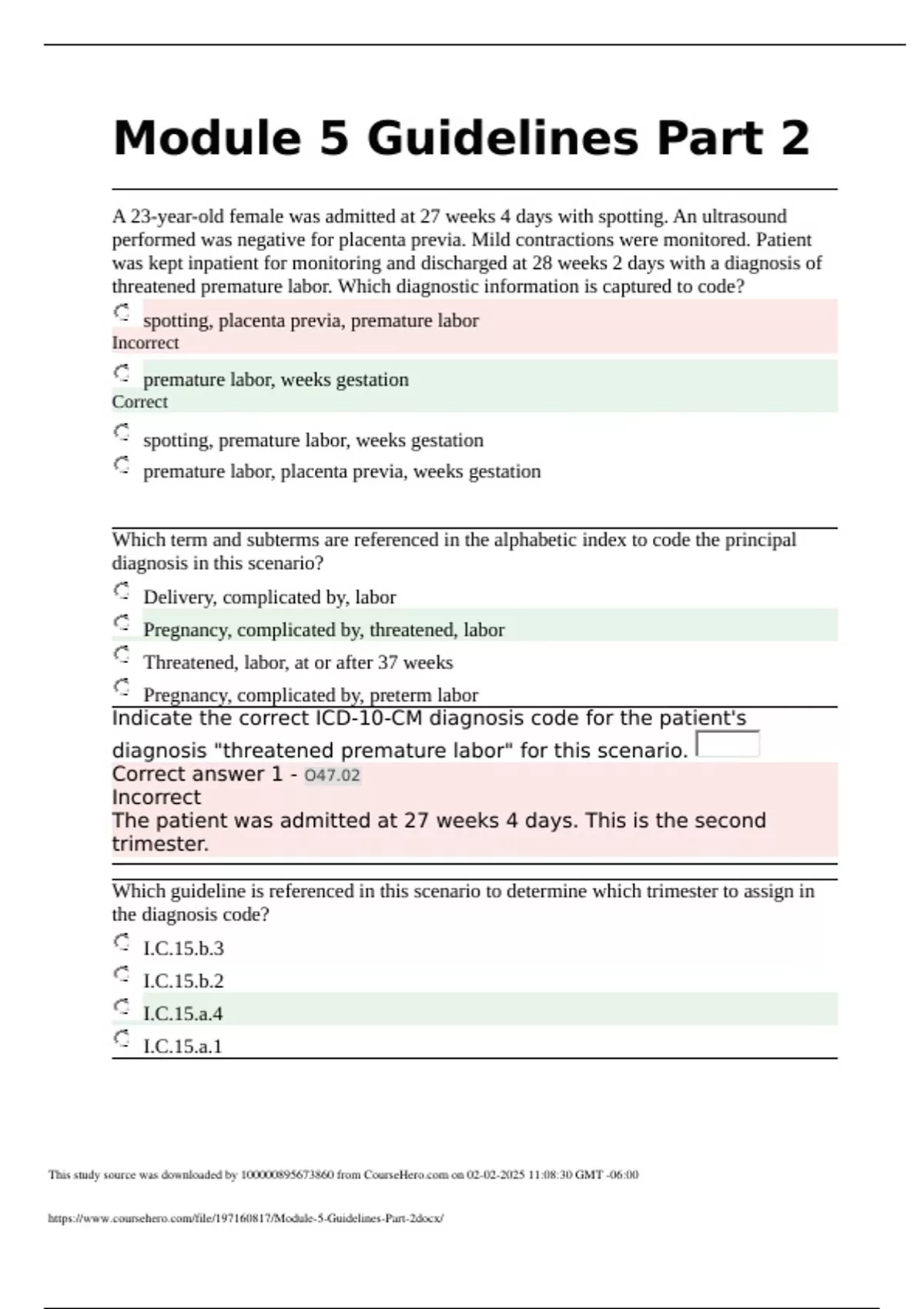 HIT-205 Module 5 Guidelines Part 2 (100 OUT OF 100) Questions and ...