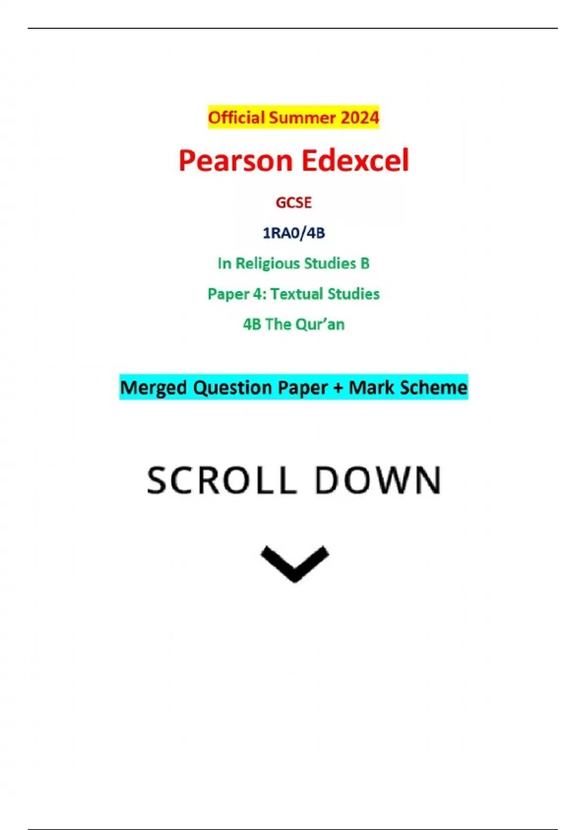 2024 AQA GCSE MATHEMATICS 8300/2H Higher Tier Paper 2 Question Paper ...