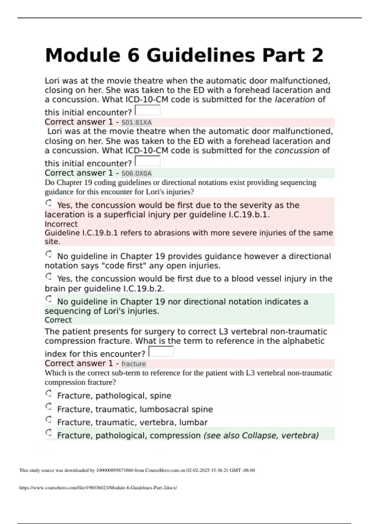 HIT-205 Module 6 Guidelines Part 2 (Latest Update) Questions and ...