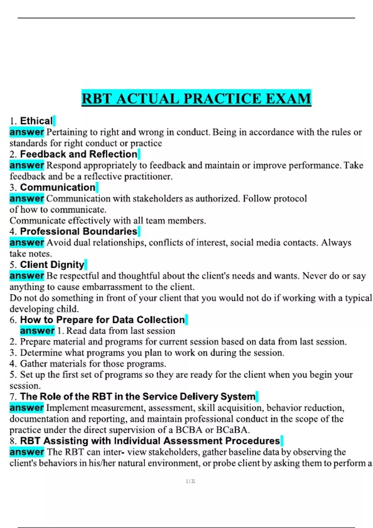 RBT EXAM PRACTICE EXAM QUESTIONS AND ANSWERS NEW COMPLETE GUIDE ...