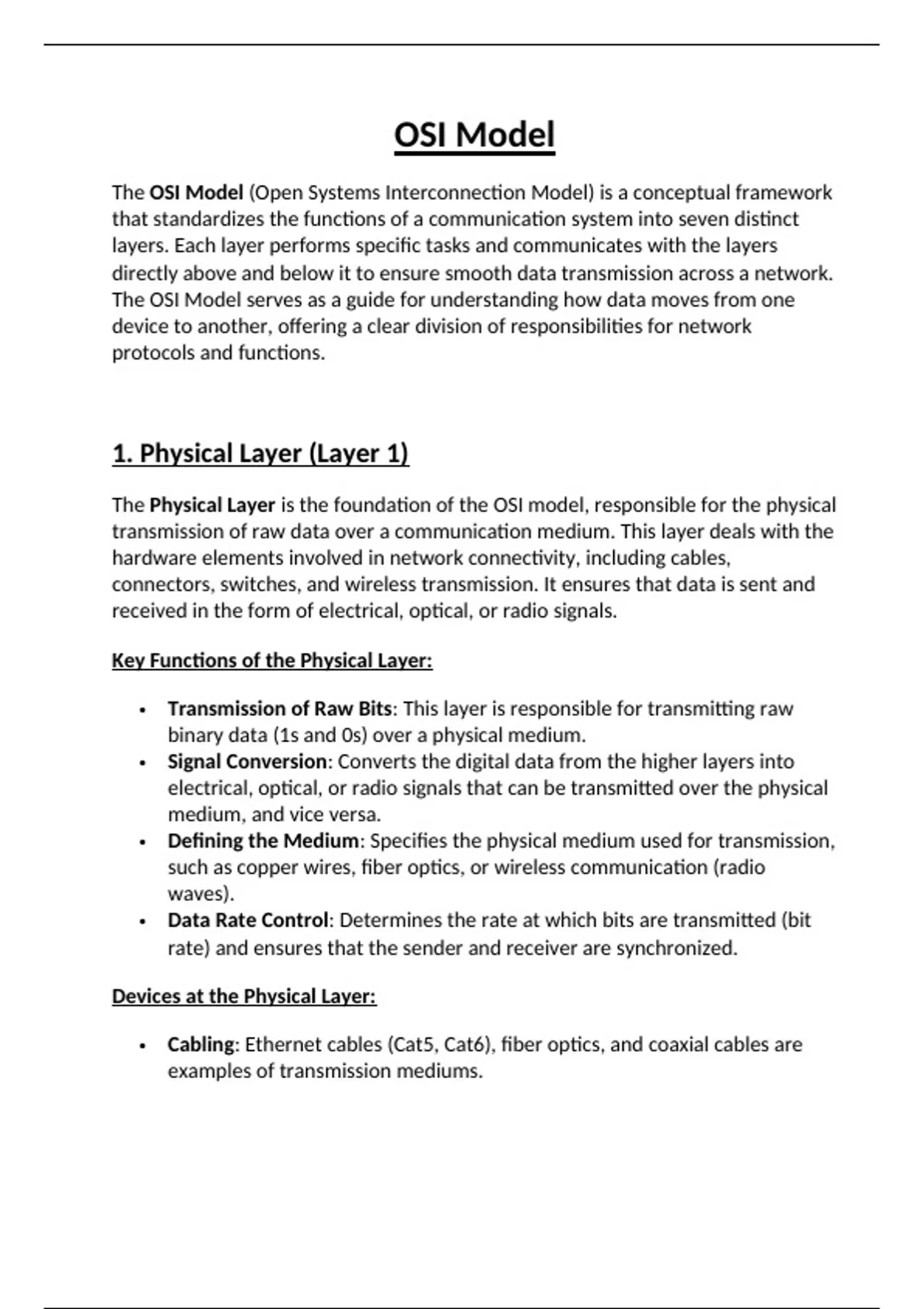 OSI Model: Understanding the 7 Layers of Networking - COMPUTER SCIENCE - Stuvia US