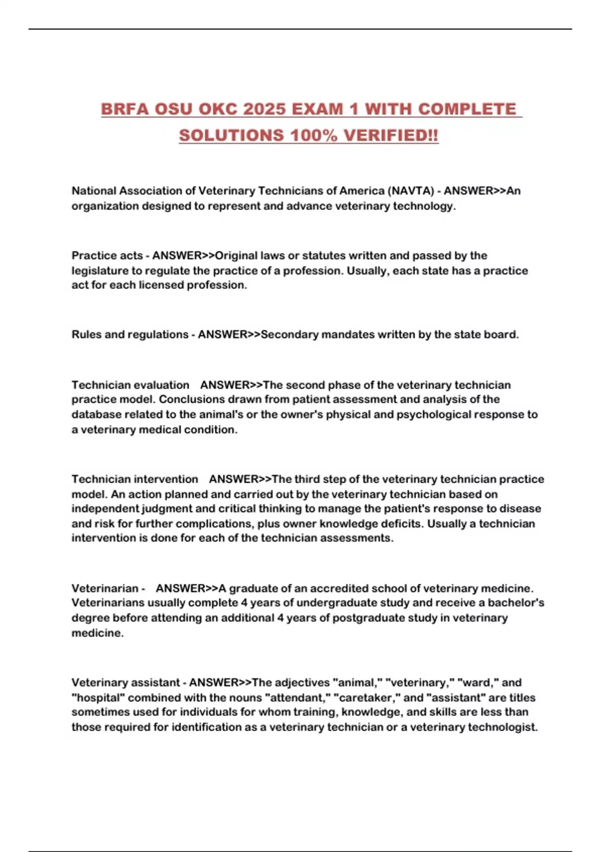 BRFA OSU OKC 2025 EXAM 1 WITH COMPLETE SOLUTIONS 100% VERIFIED!! - BRFA ...