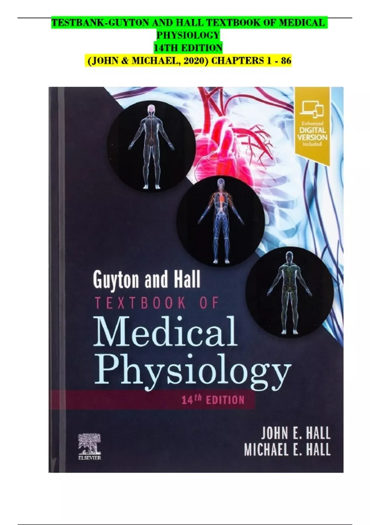 TESTBANK-GUYTON AND HALL TEXTBOOK OF MEDICAL PHYSIOLOGY 14TH EDITION ...