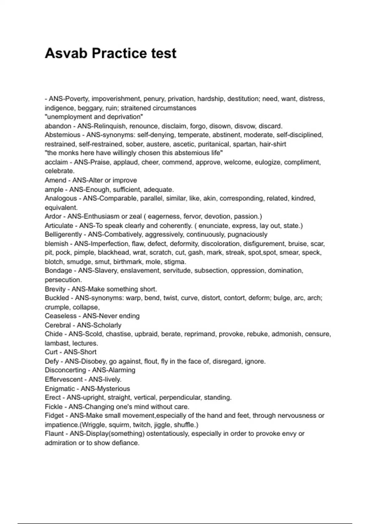 Asvab Practice test NEWEST 2025/2026 ACTUAL EXAM COMPLETE QUESTIONS AND ...