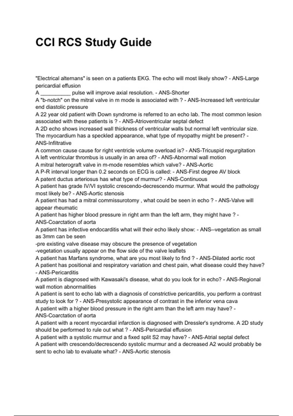 CCI RCS Study Guide NEWEST 2025/2026 ACTUAL EXAM COMPLETE QUESTIONS AND ...