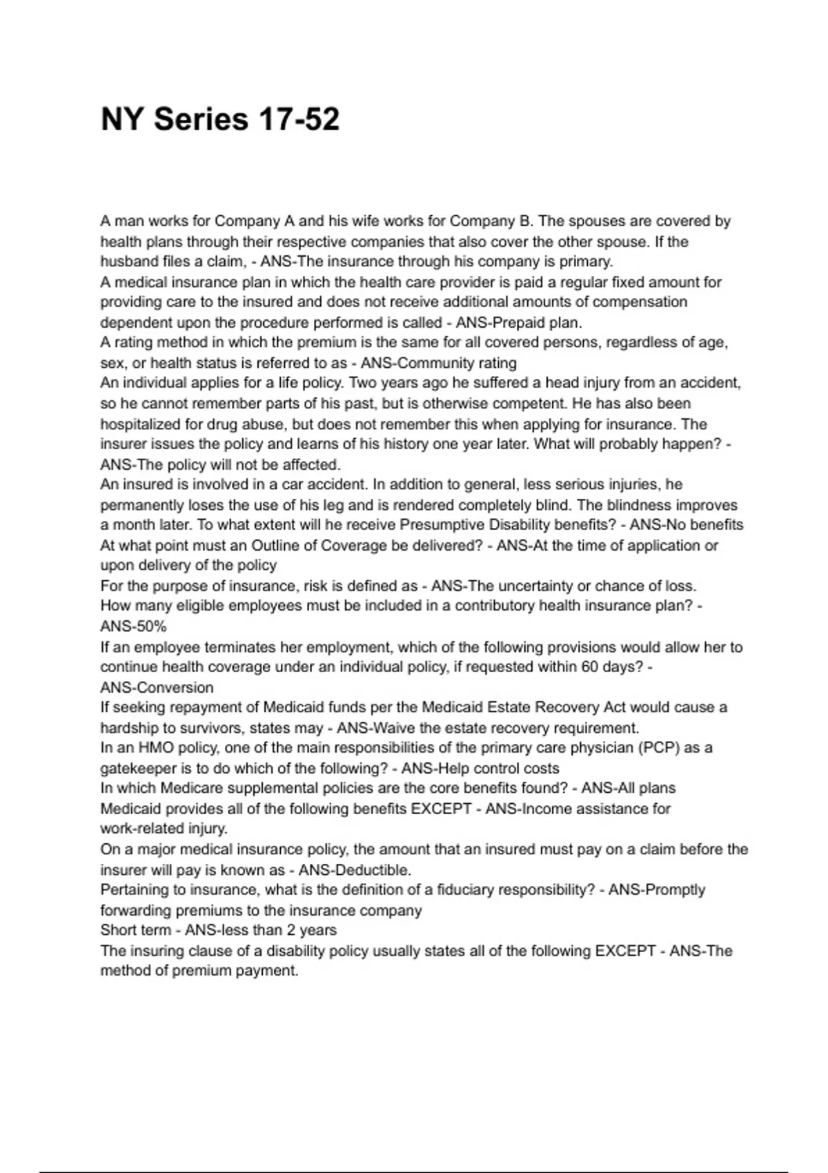 NY SERIES 17-52 EXAM NEWEST 2025/2026 ACTUAL EXAM COMPLETE QUESTIONS ...