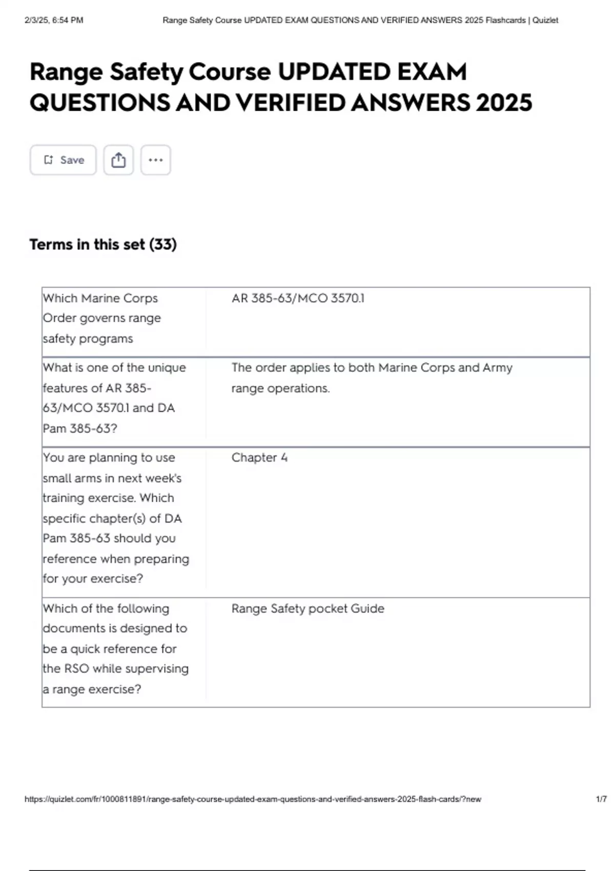 Range Safety Course UPDATED EXAM QUESTIONS AND VERIFIED ANSWERS 2025 ...