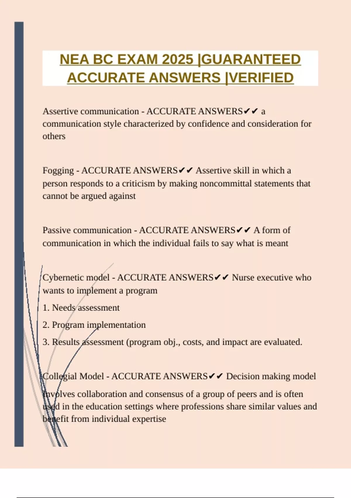 NEA BC EXAM 2025 |GUARANTEED ACCURATE ANSWERS |VERIFIED - NEA BC ...