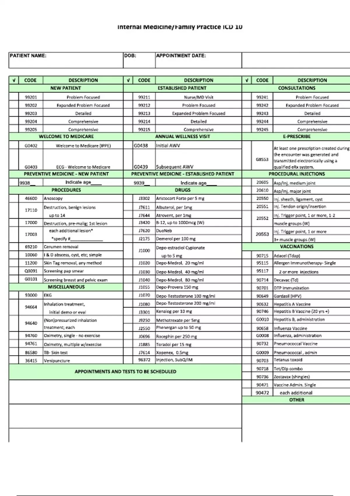 Internal Family Medicine CPT and ICD 10 Questions with Correct Verified ...