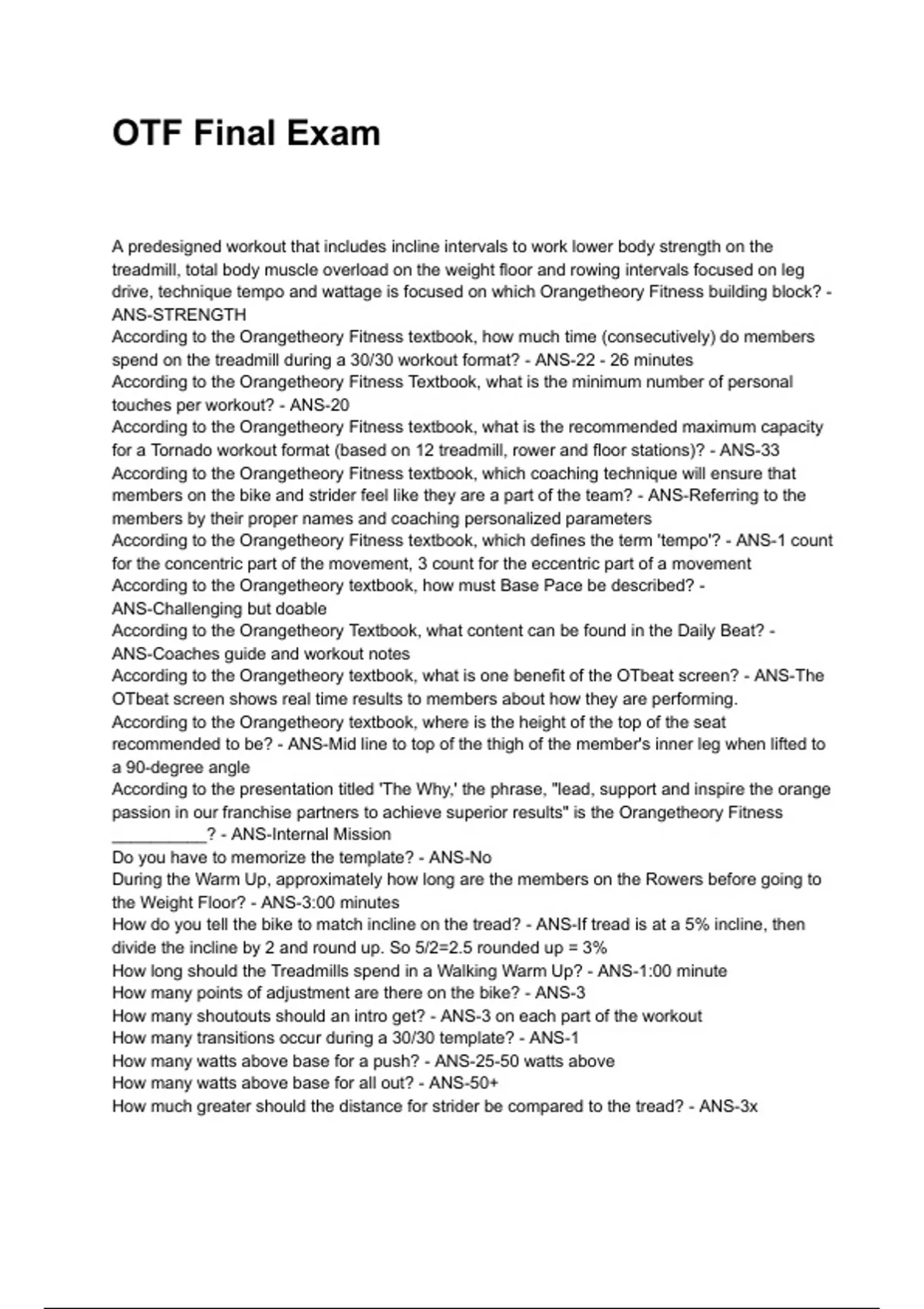 OTF Final Exam NEWEST 2025/2026 ACTUAL EXAM COMPLETE QUESTIONS AND ...