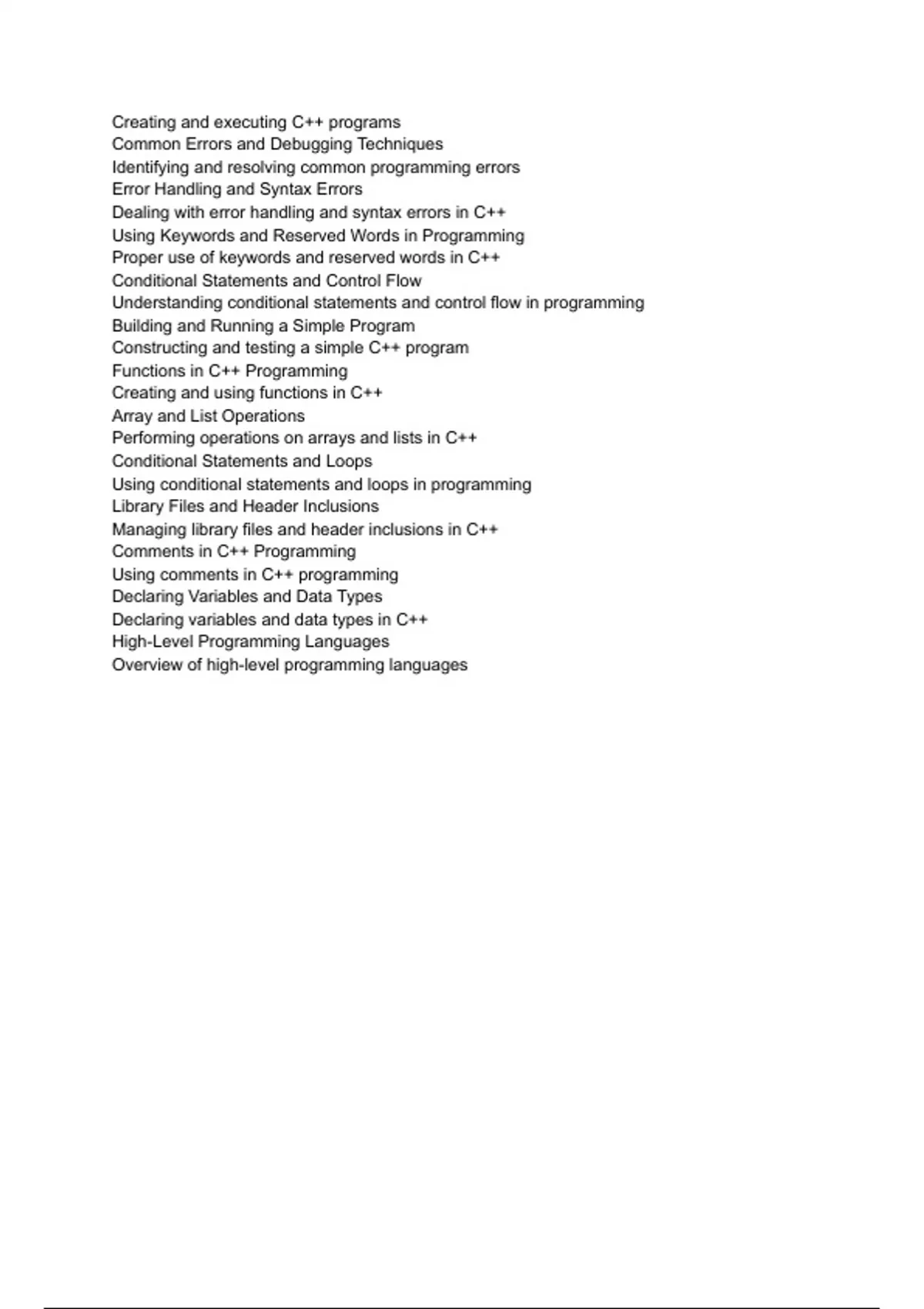 Introduction of C programming - EBCS22ET1 - Stuvia UK