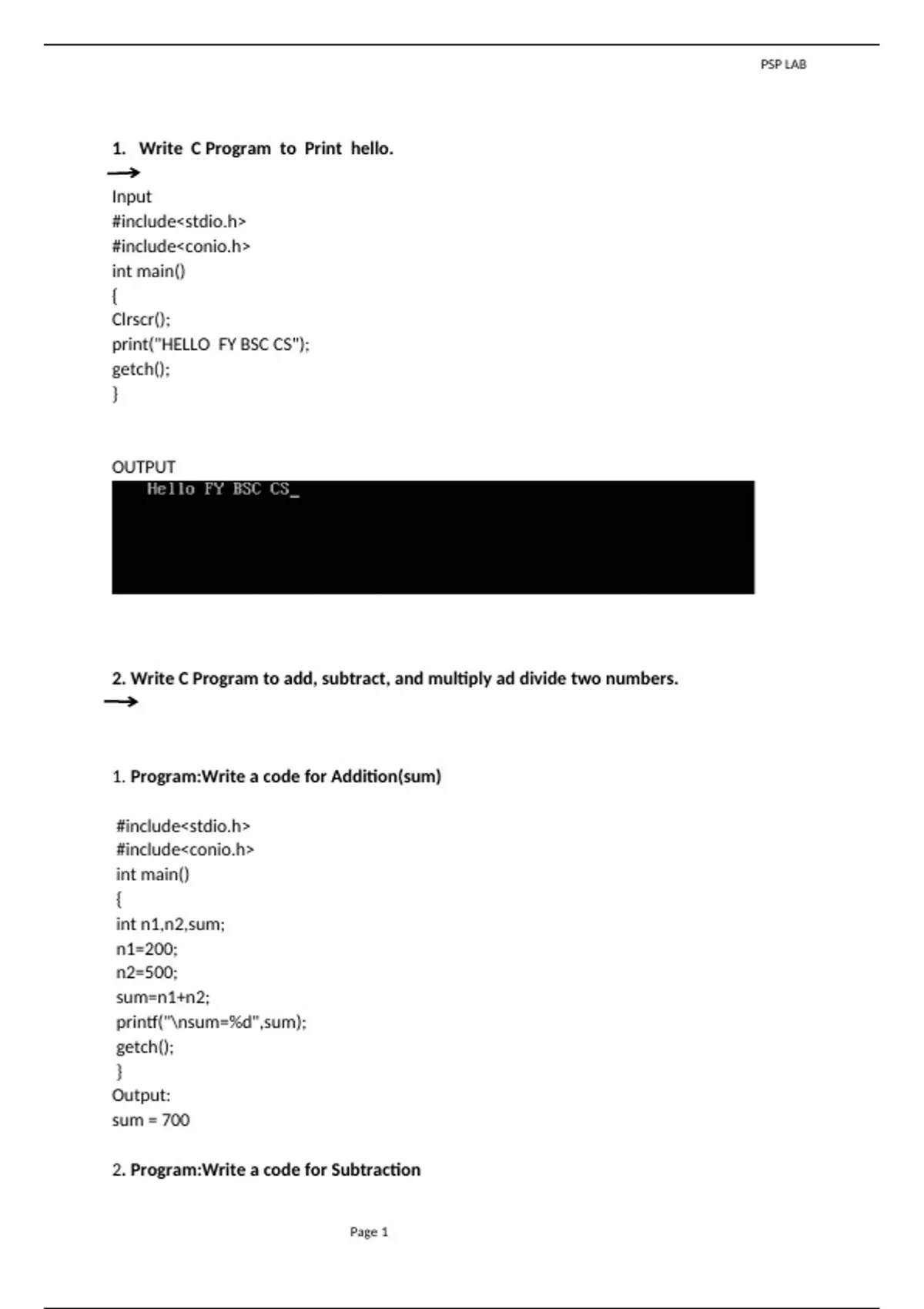 Need help( here are the code with output) - Introduction to programming language - Stuvia US