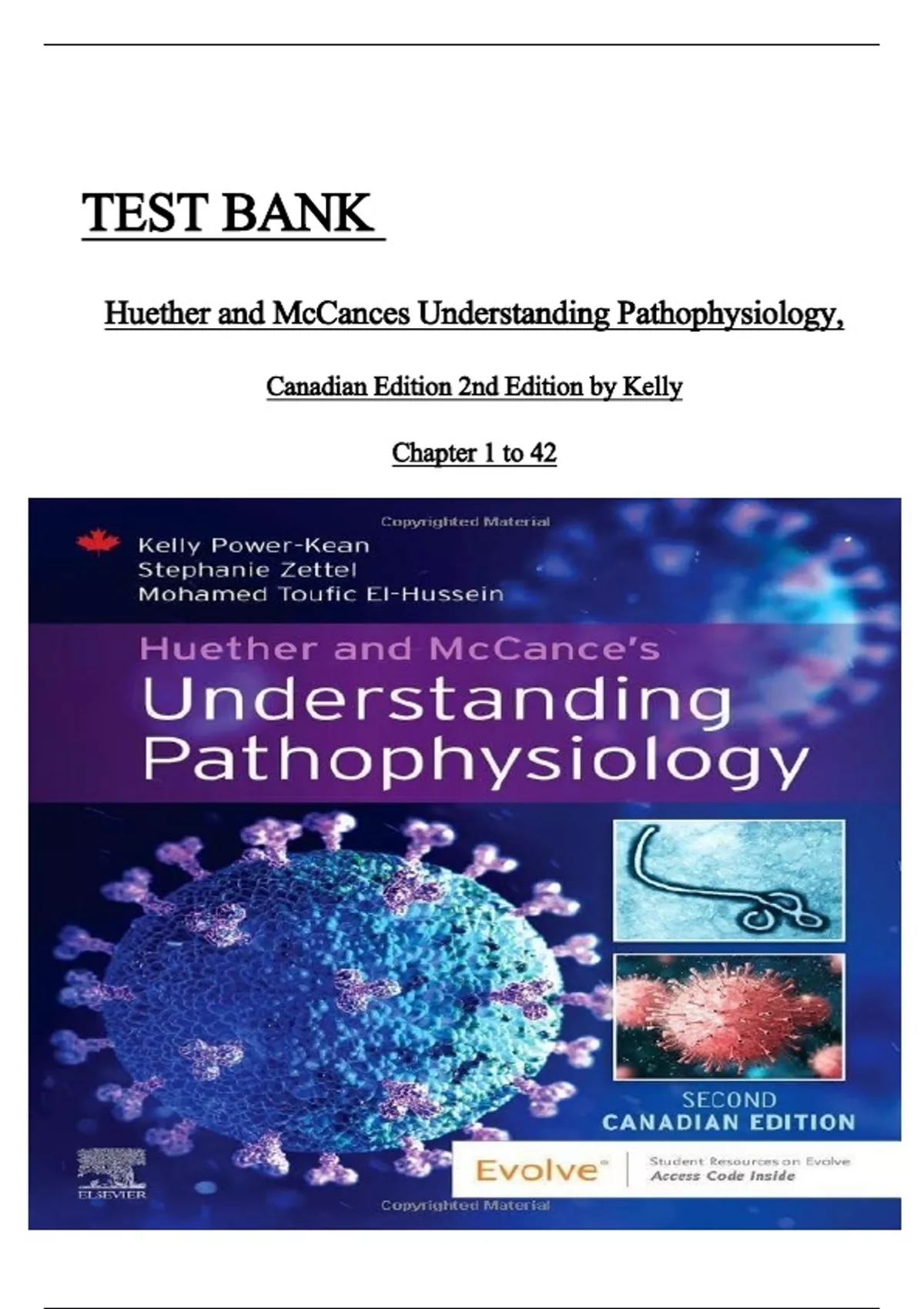 TEST BANK- Huether and McCance's Understanding Pathophysiology 2nd ...