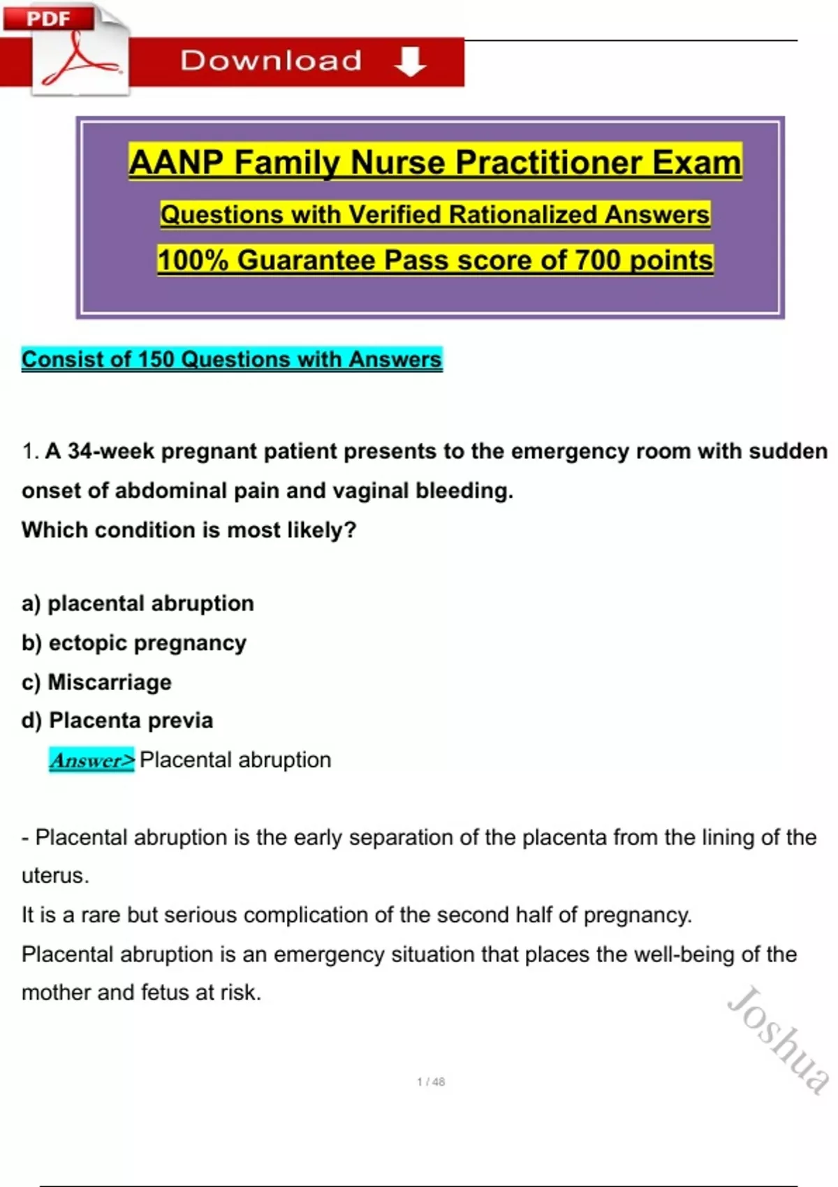 Study Bundle for AANP FNP ( 2 set exams) (Latest 2025 / 2026): Most ...