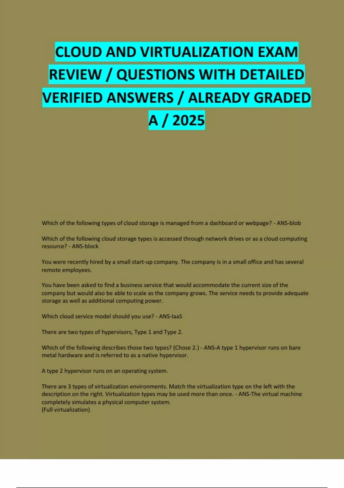 PARASITOLOGY - ENTOMOLOGY I EXAM 1; COMPLETE STUDY GUIDE; ACTUAL 100 ...