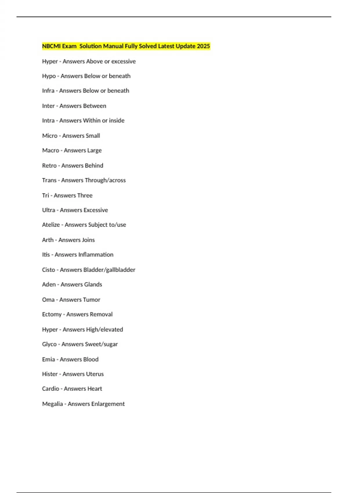 NBCMI Exam Solution Manual Fully Solved Latest Update 2025 - NBCMI ...